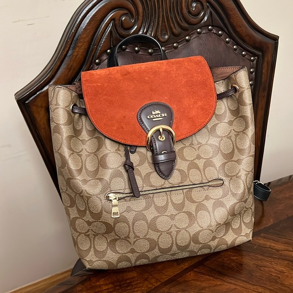 Coach | Bags | Coach Kleo Backpacks In Signature Canvas | Poshmark